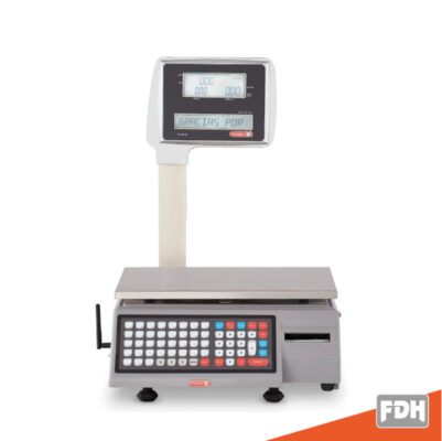 BÁSCULA ETIQUETADORA DE PLÁSTICO CON TORRETA 40kg